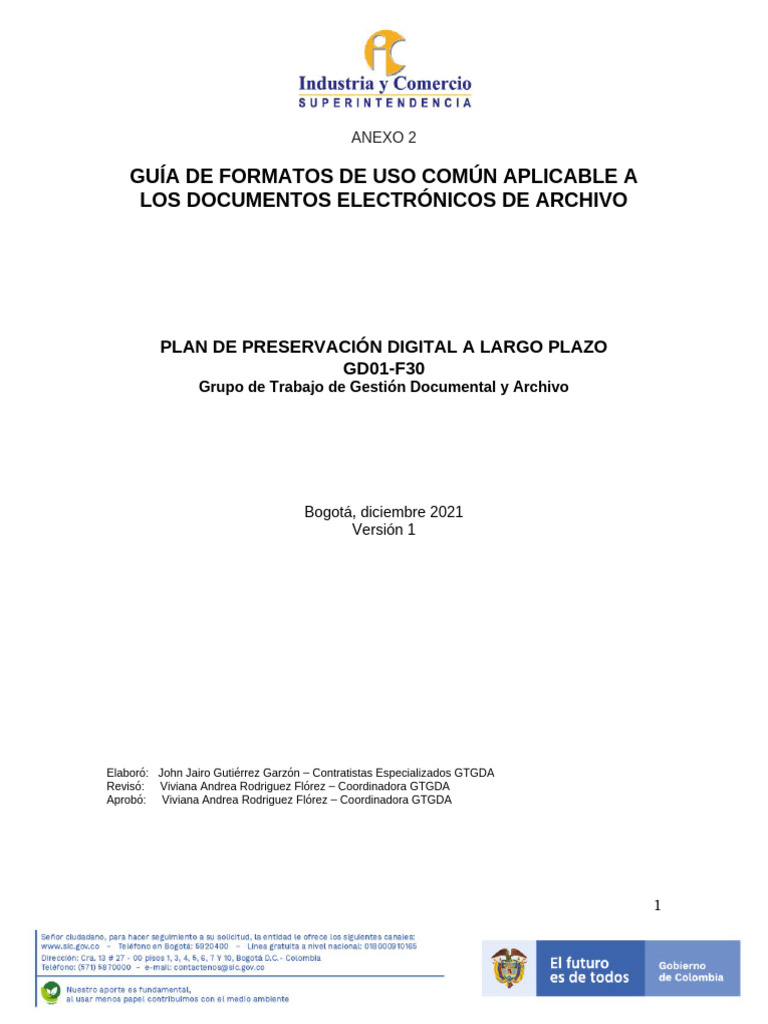 Anexo 2 - Guía de Formatos de Uso Común Aplicable A Dea | PDF