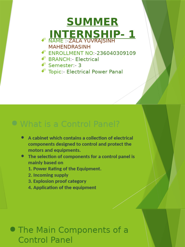 Summer Internship 1 | PDF