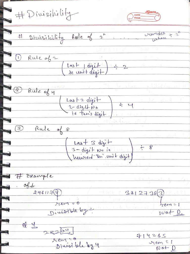 Divisibility | PDF