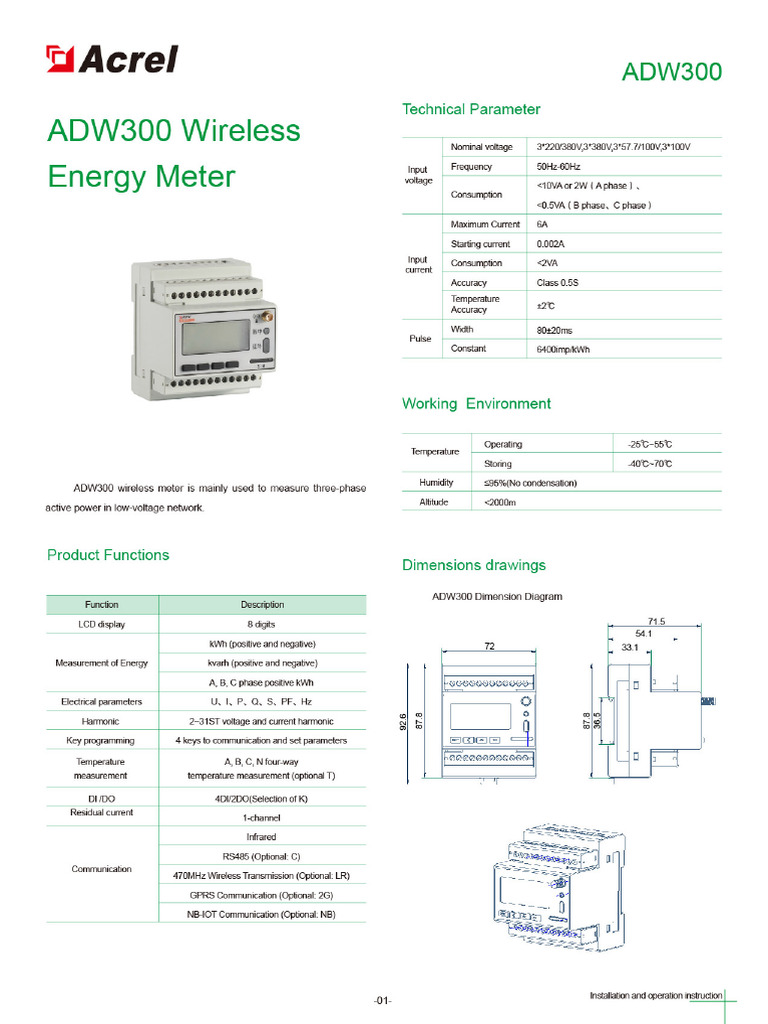 3 Iot Wireless Power Meter | PDF 3 Iot Wireless Power Meter | PDF