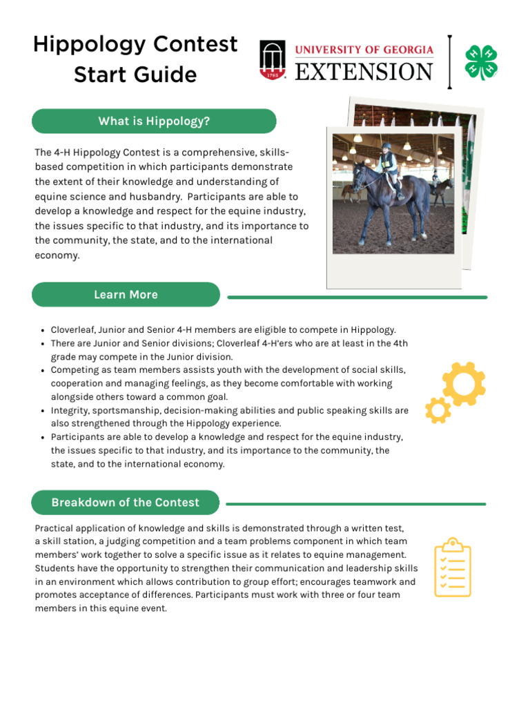 Hippology Contest Start Guide | PDF