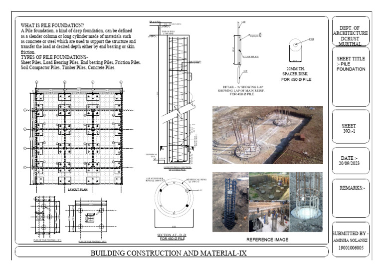 Sheet 01 Pile Foundarion | PDF