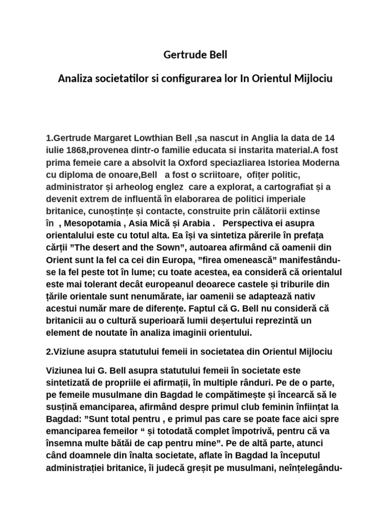 Gertude Bell | PDF