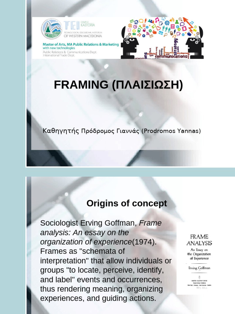 2013 Framing | PDF | Framing (Social Sciences) | Science & Mathematics