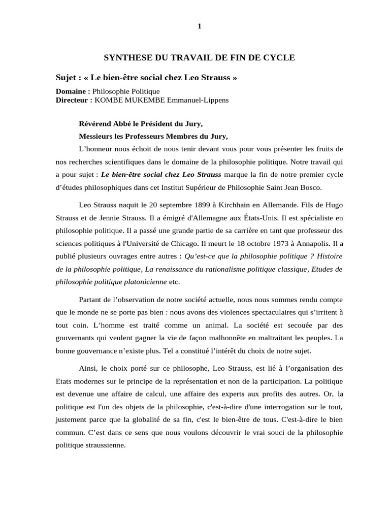 Synthèse TFC 2023 | PDF