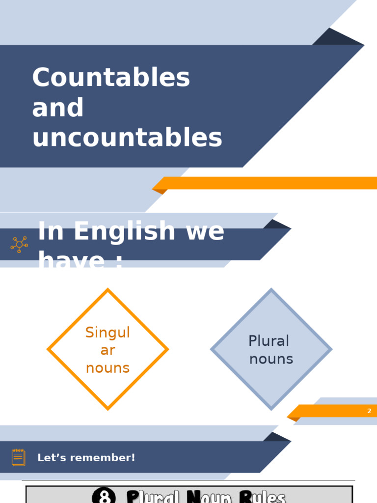 Countables Uncountables | PDF | Plural | Grammatical Number