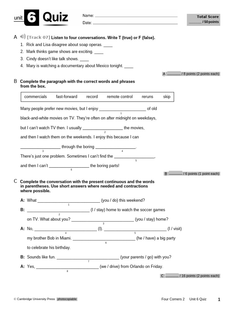 (Track 07) : A - / 8 Points (2 Points Each) | PDF