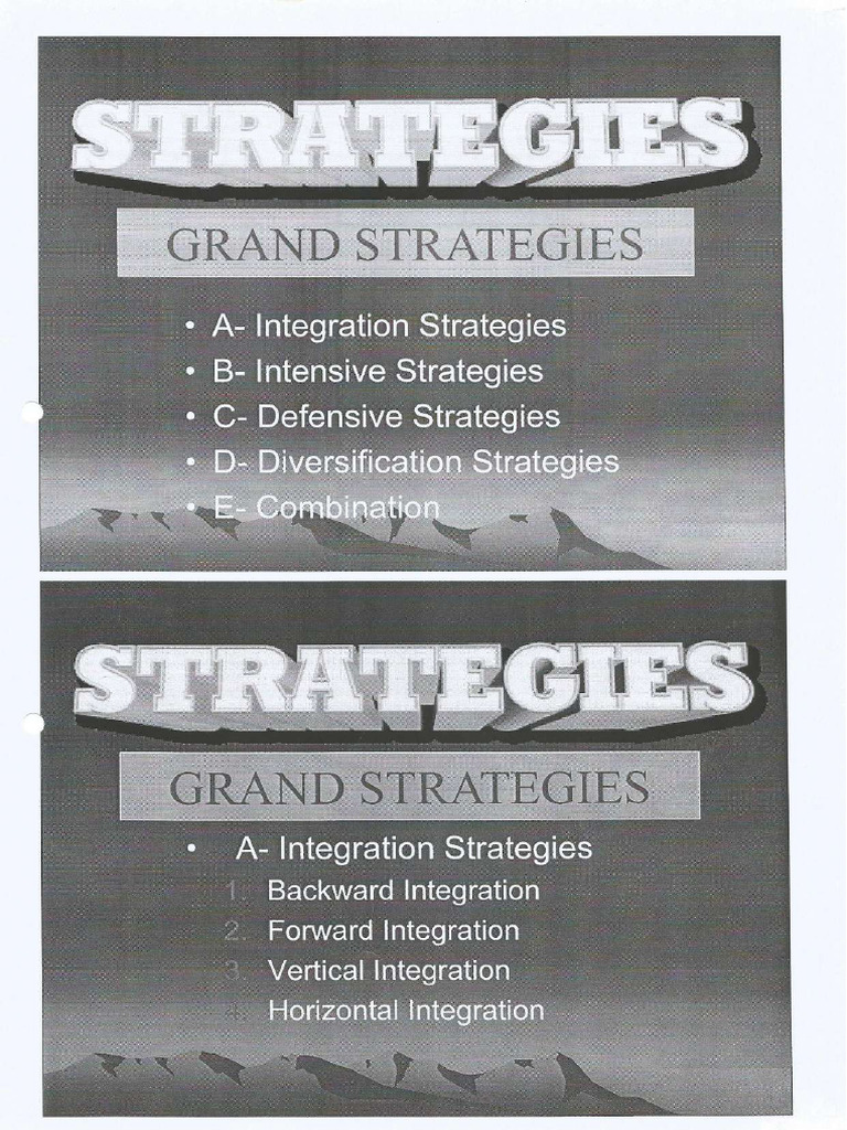 Strategic Management Handouts - Sent2 | PDF