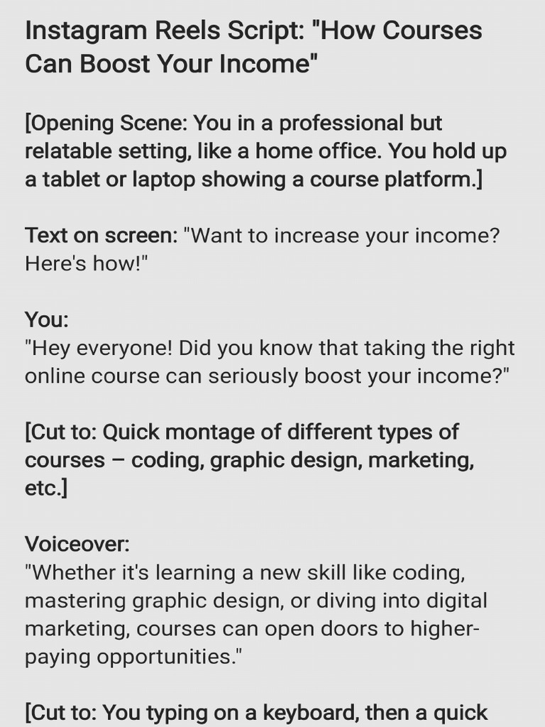 Script For Insta - 240814 - 151355 | PDF