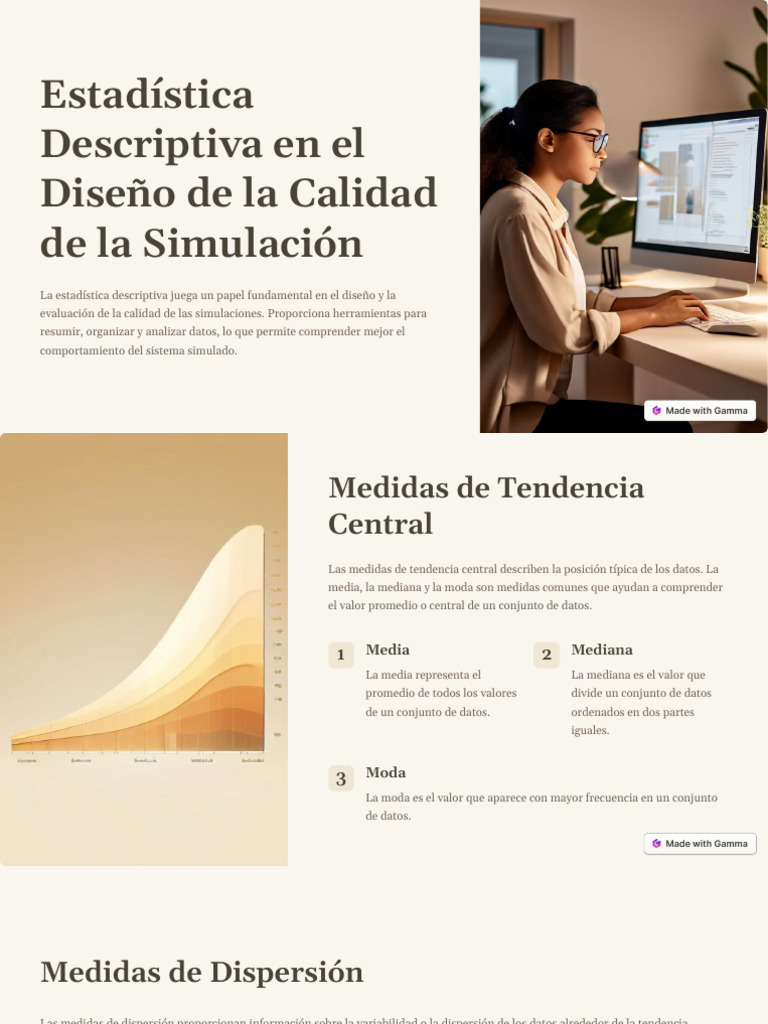 Estadistica Descriptiva en El Diseno de La Calidad de La Simulacion | PDF