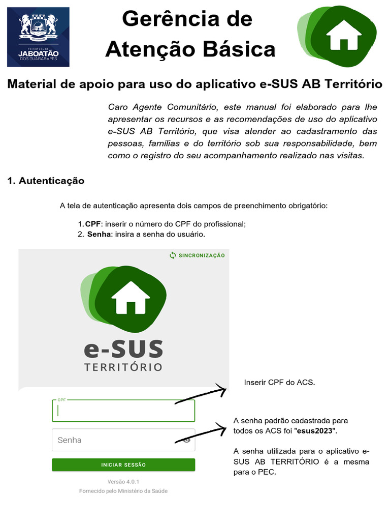 Manual E-Sus Ab Território | PDF