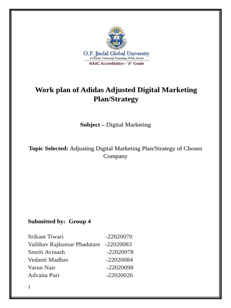 Adidas - Group 4 | PDF