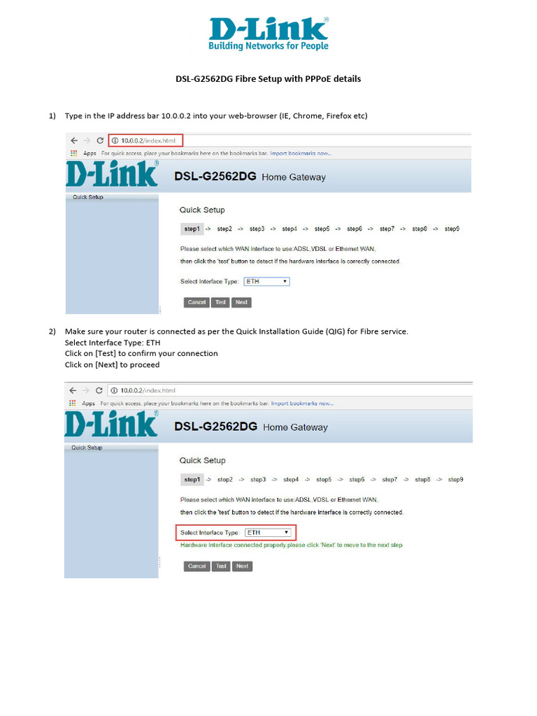 DSL-G2562DG-Fibre-setup-via-PPPoE-details-01 | PDF