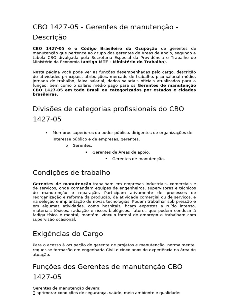 Cbo 1427 | PDF