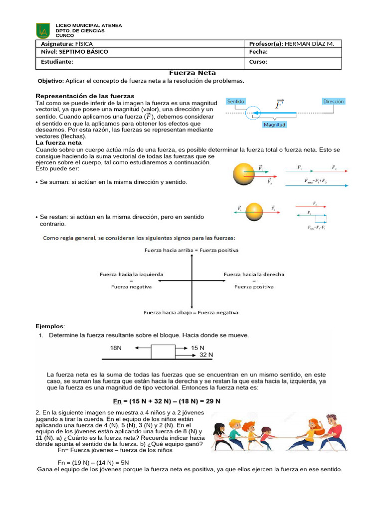 Fuerza Neta 7Â° | PDF