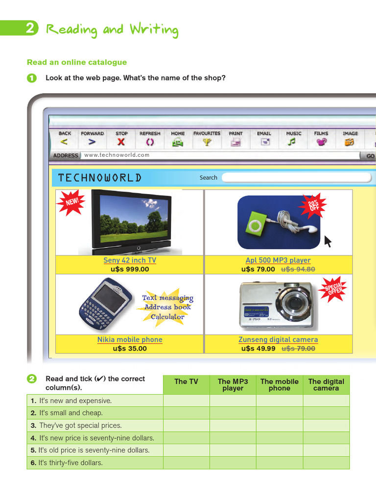 WU Starter SB Unit 2 | PDF