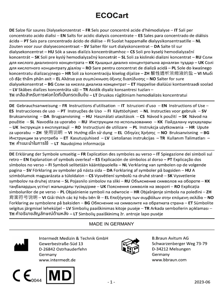 IFU ECOCart 2023 06 | PDF