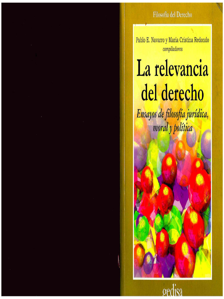 Pablo E. Navarro - María Cristina Redondo - La Relevancia Del Derecho ...