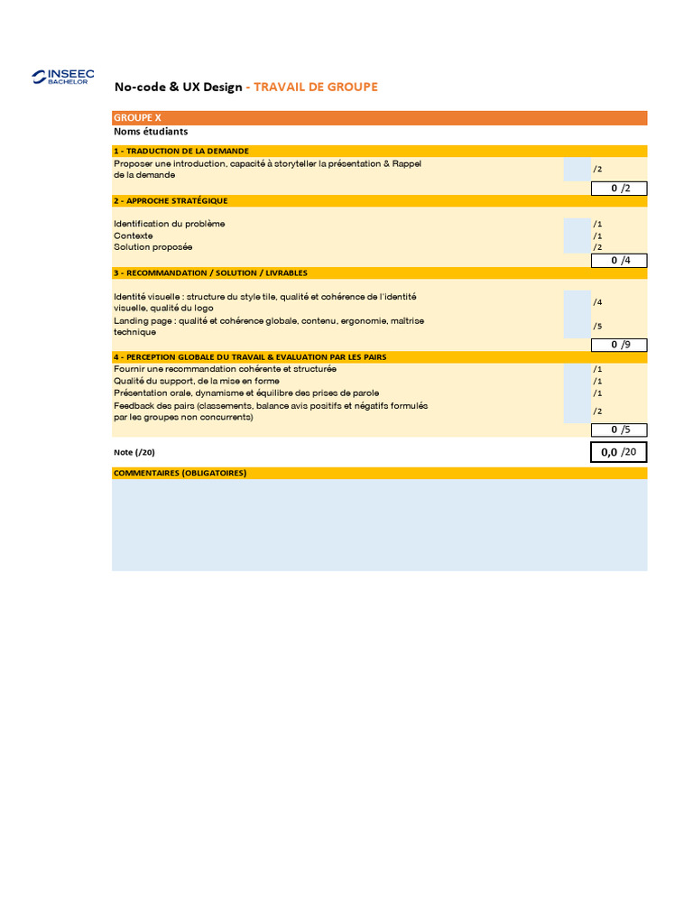 Grille Eval b3 Mark-Dig Nocode-Ux-Design | PDF