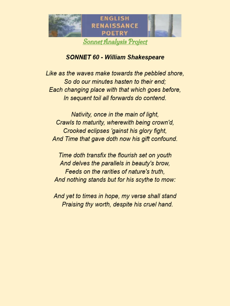 Sonnet 60 | PDF