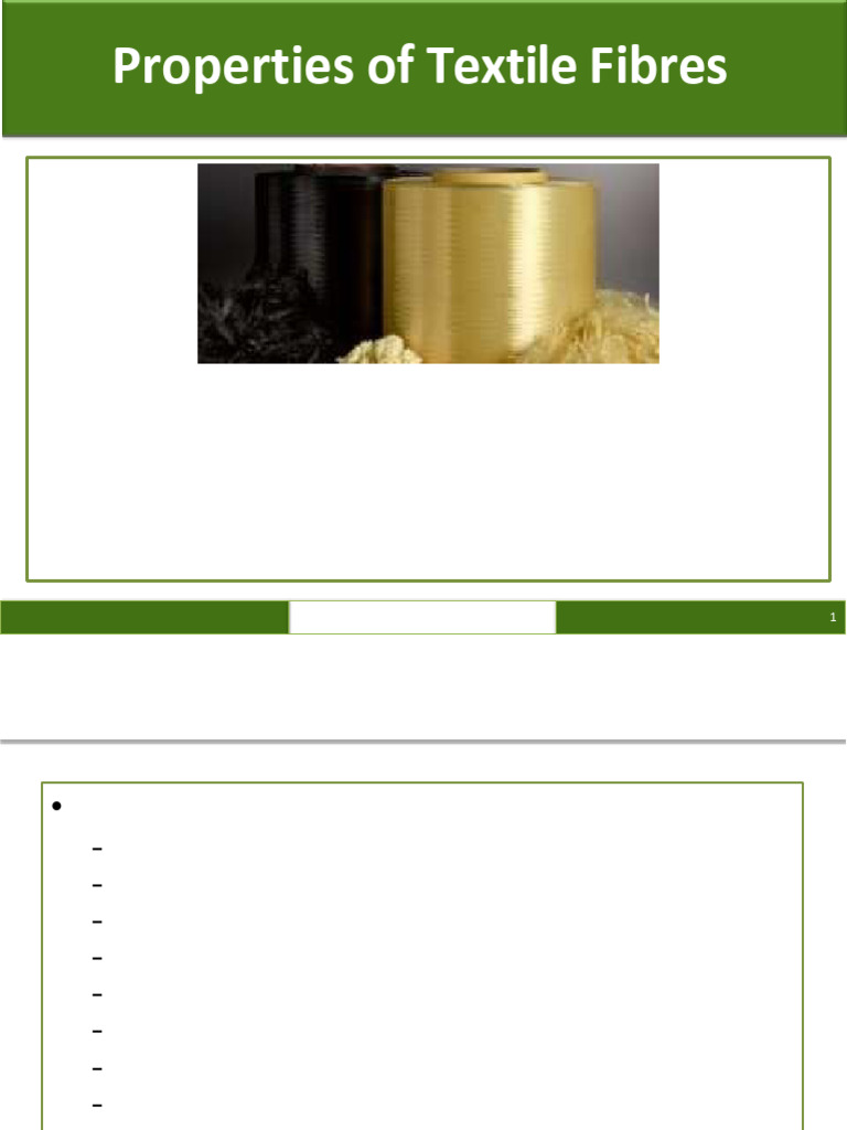 Properties - of - Textile - Fibres | PDF
