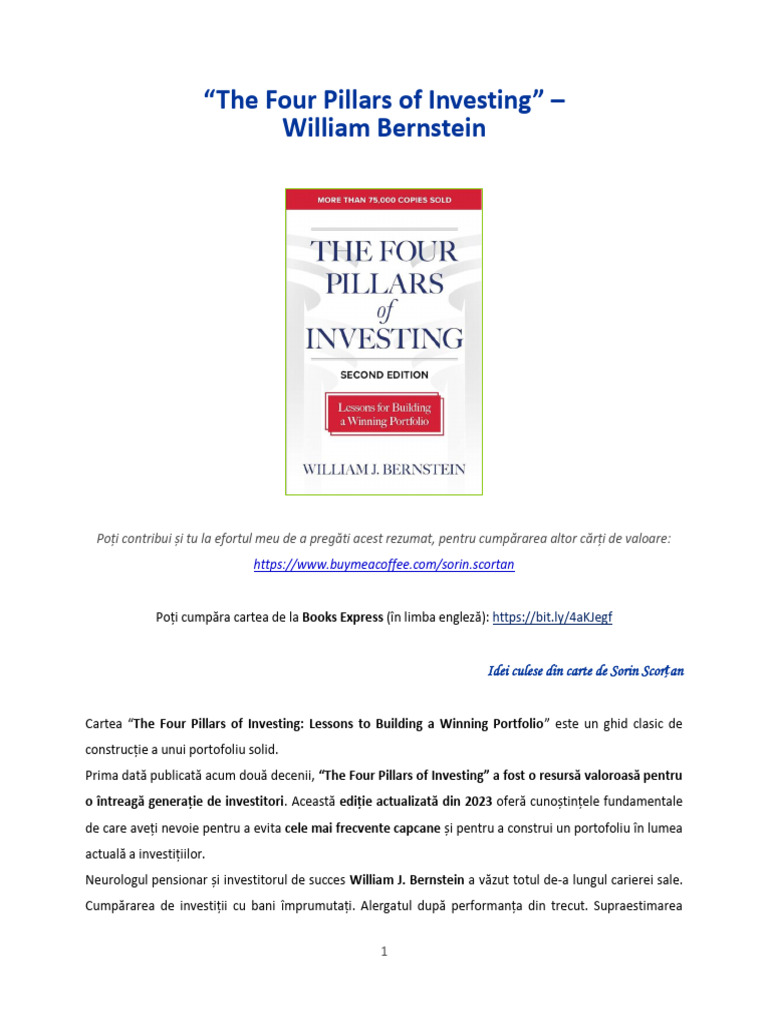 The Four Pillars of Investing - William Bernstein | PDF
