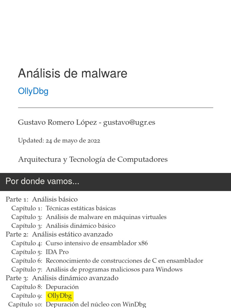 Ollydbg | PDF | Biblioteca (informática) | Lenguaje ensamblador