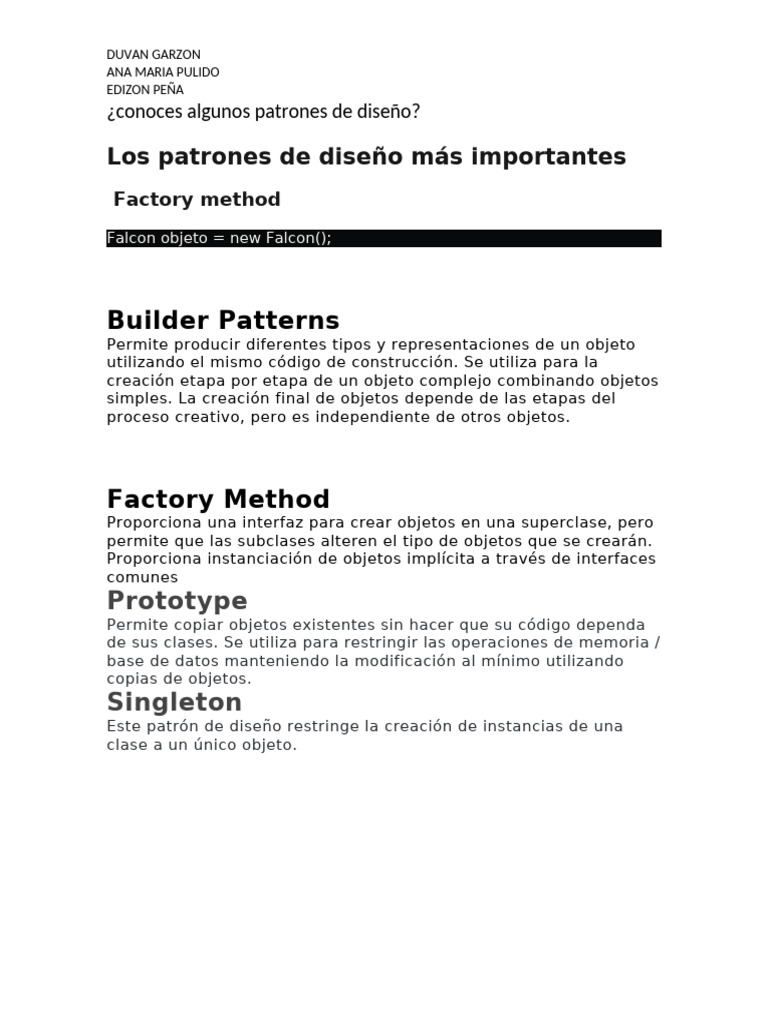 06 2 LECTURA Que Son Patrones de Dise | PDF