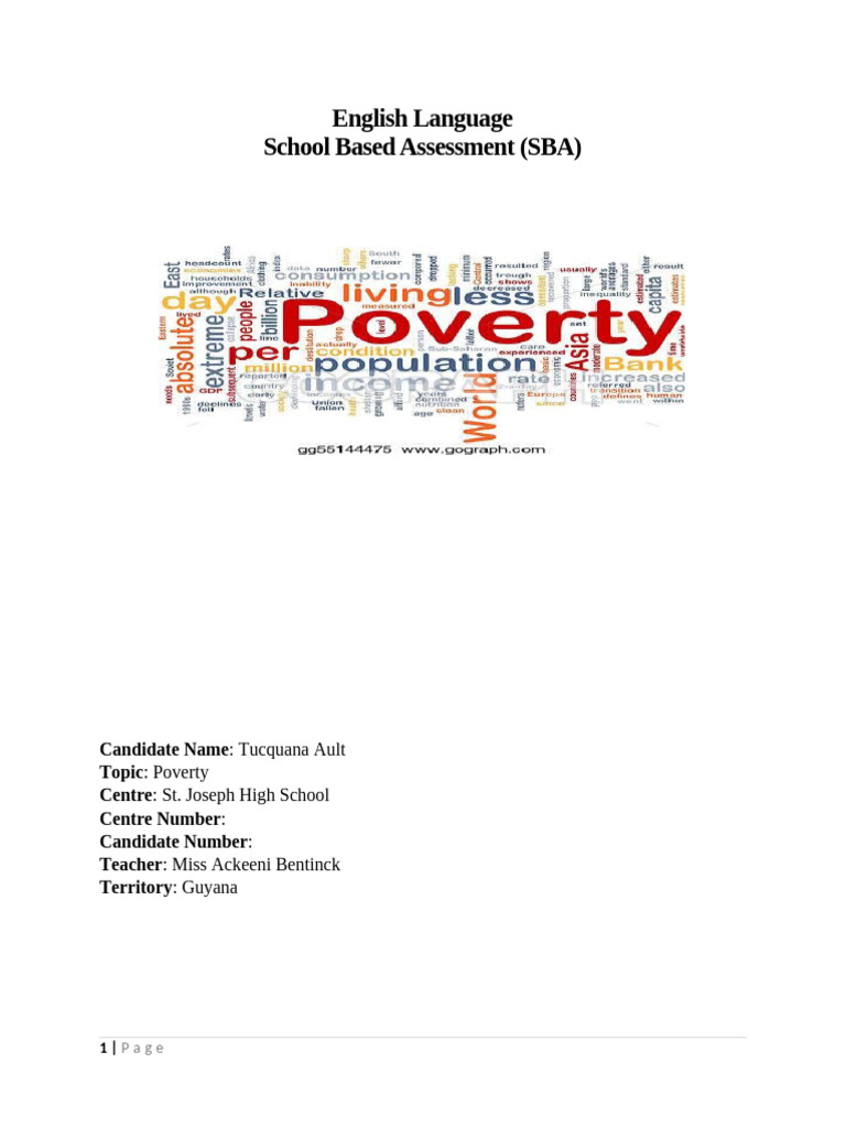 English Language SBA | PDF