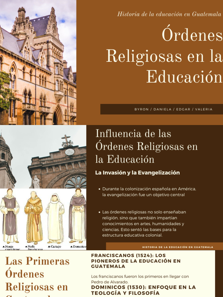 Ordenes Religiosas en La Educacion de Guatemala | PDF