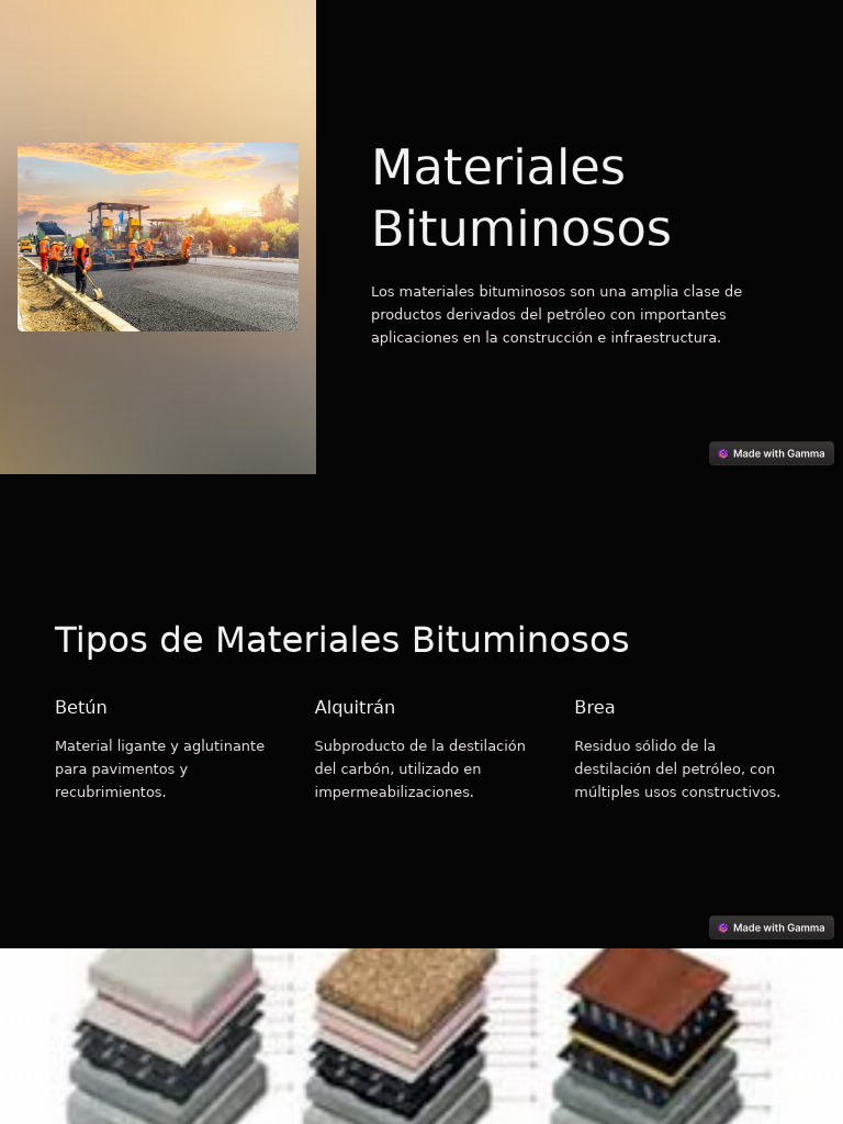 Materiales Bituminosos Usos, Aplicaciones, Yacimientos y Mas | PDF