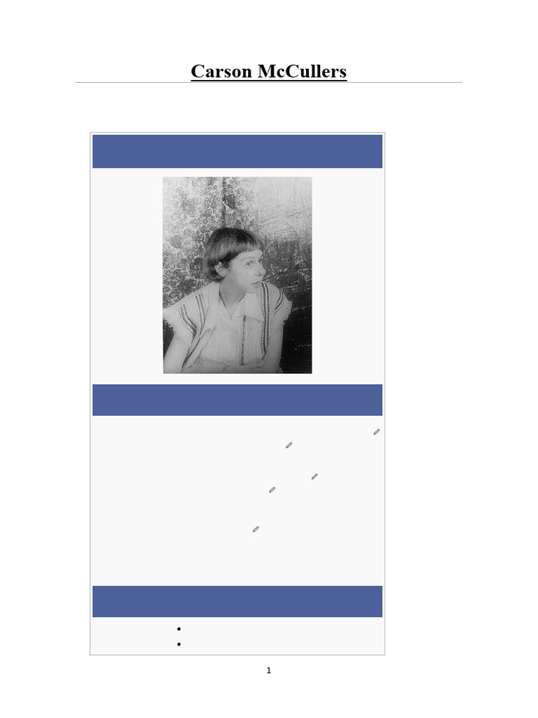 Carson McCullers | PDF