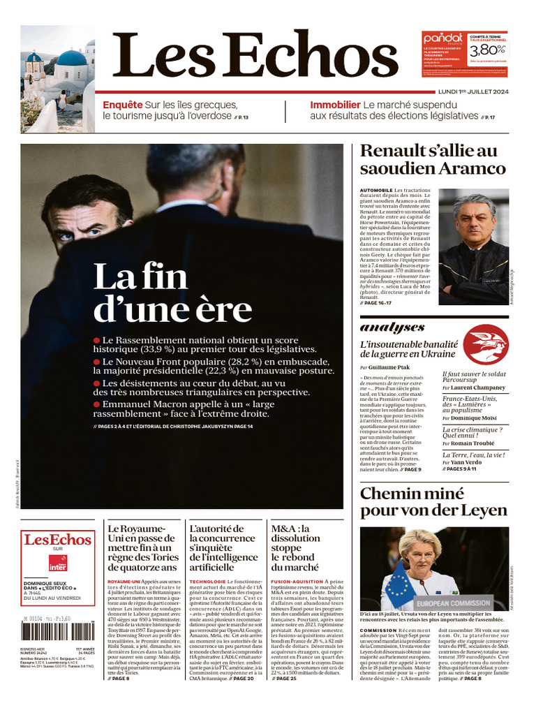 Les Echos 2024 07 1 | PDF