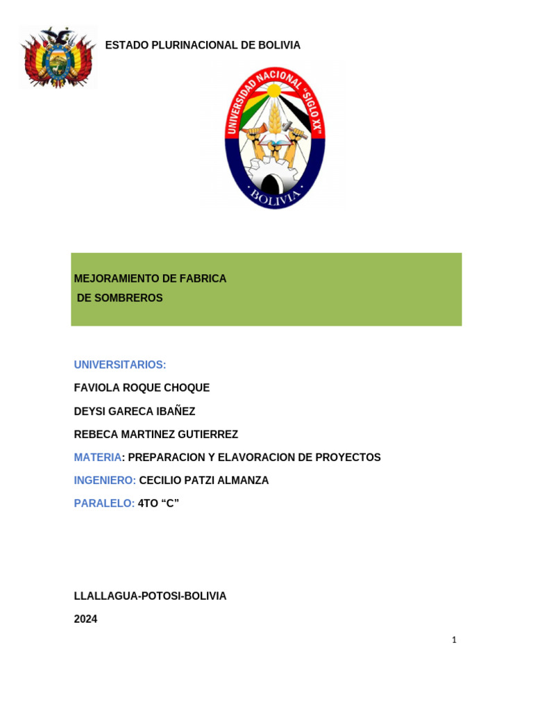 GUIA PERFIL DE PROYECTO Segundo Parcial | PDF