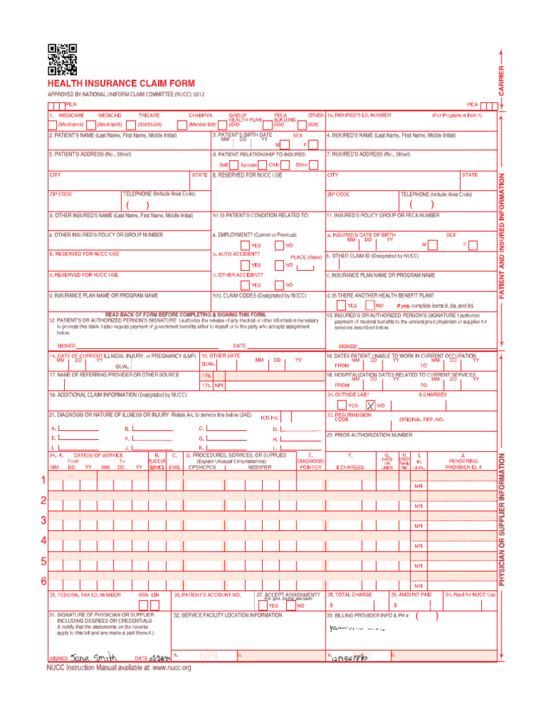 Cms 1500 | PDF