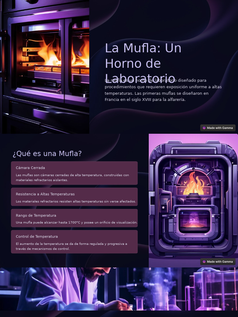 La Mufla Un Horno de Laboratorio Dani 1 | PDF