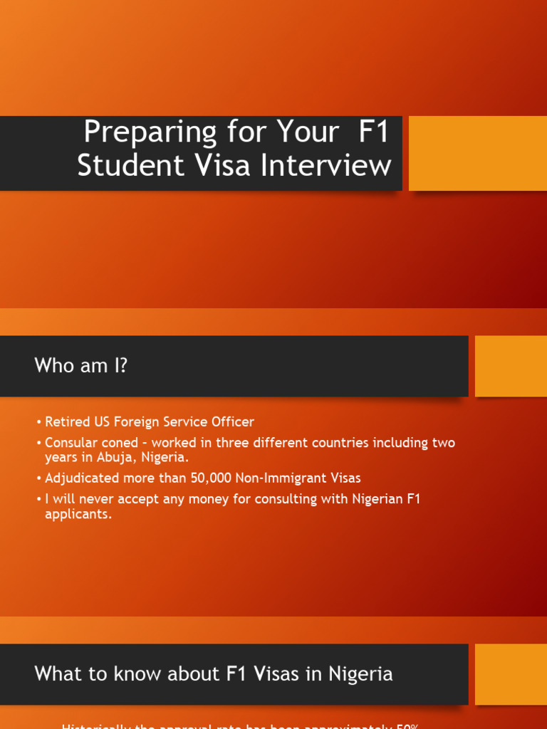Preparing for Your F1 Student Visa Interview | PDF