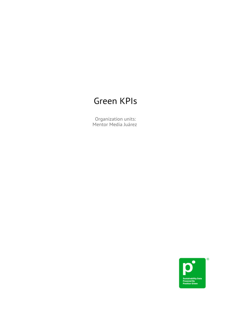 Green KPIs | PDF