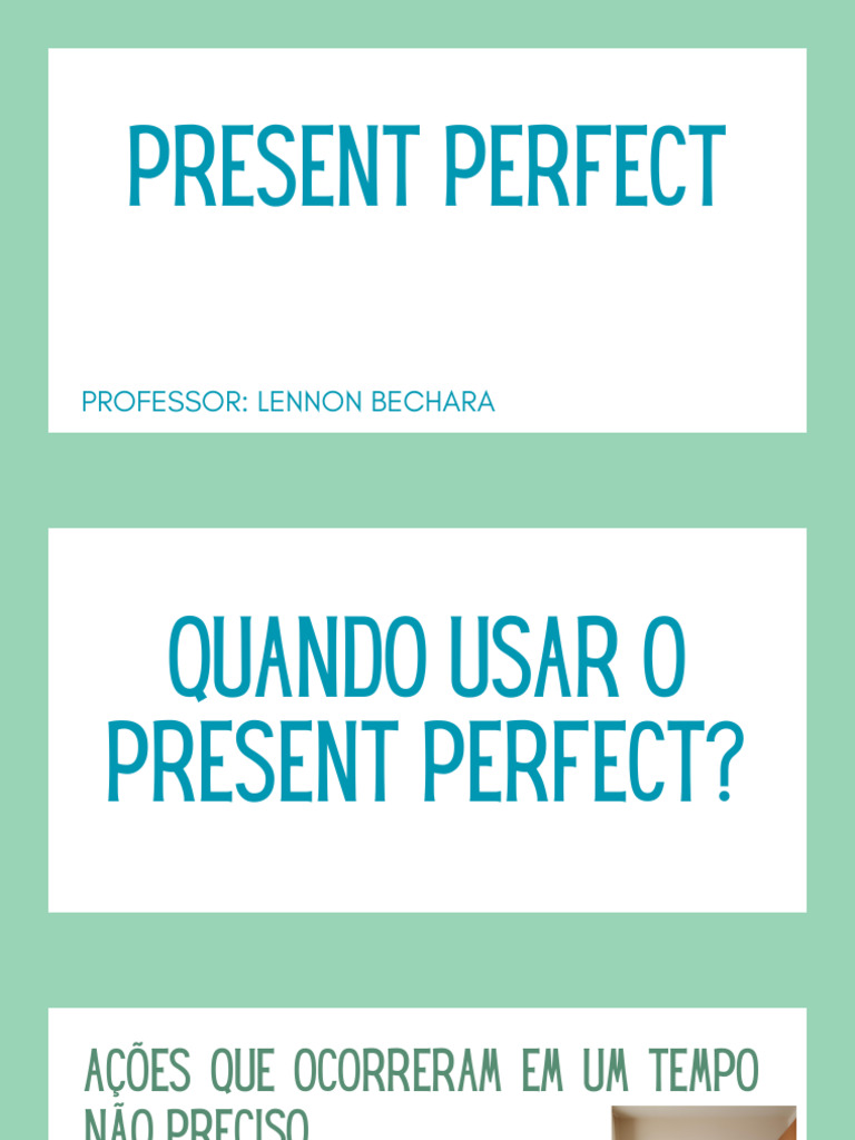 Present Perfect | PDF