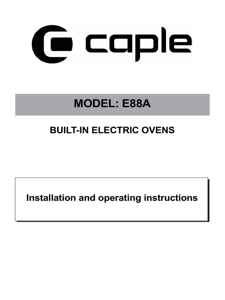 Caple C3360SS Oven | PDF
