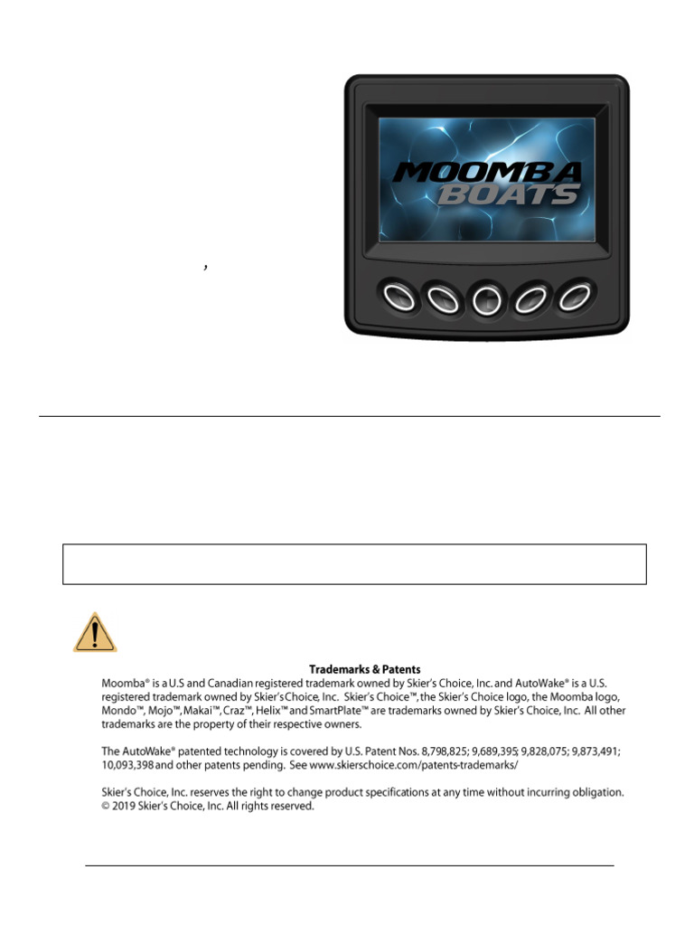 2020 Moomba PV480 Manual | PDF