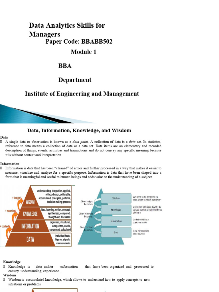 Data Analytics Module-1 | PDF Data Analytics Module-1 | PDF