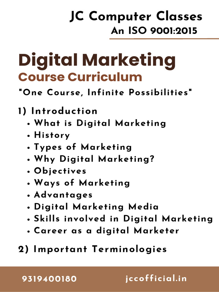 Digital Marketing Curriculum 2024 | PDF