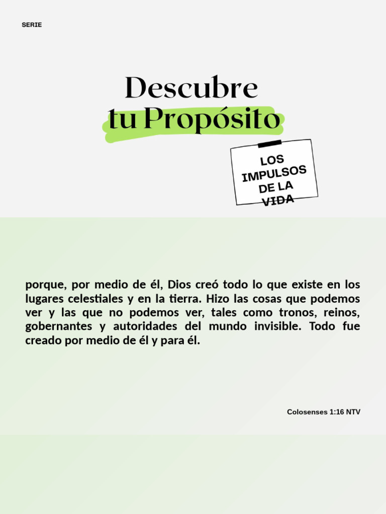 Descubre Tu Proposito - 2. Los Impulsos de La Vida | PDF