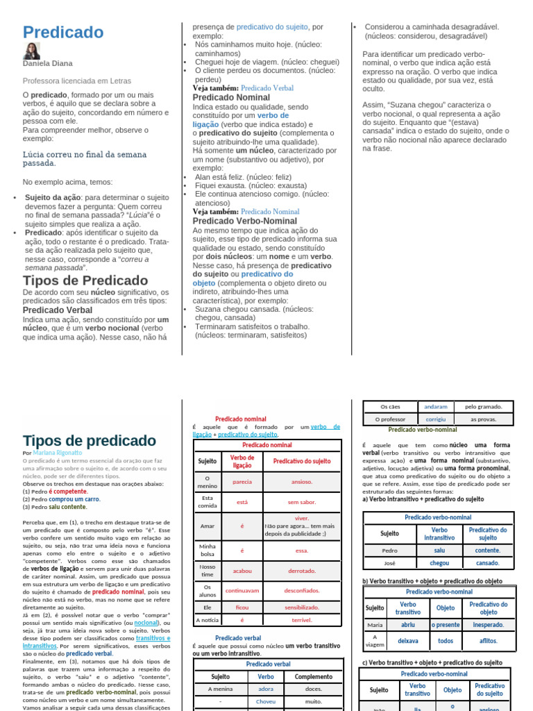 Predicado E EXERC | PDF
