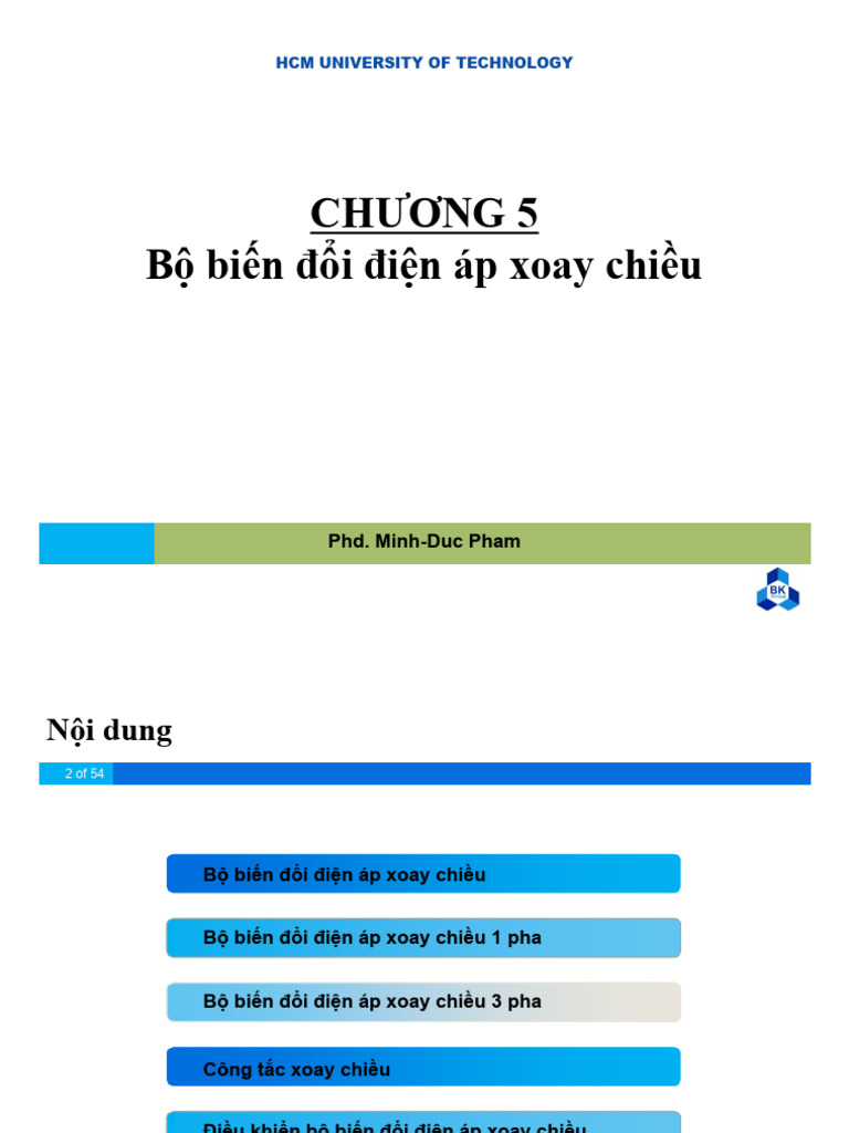 Chuong 5 Bo bien doi dien ap xoay chieu DUC | PDF