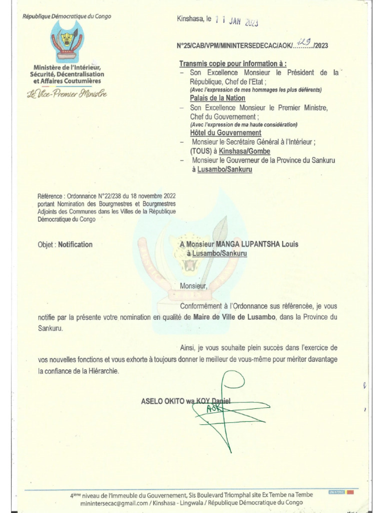 Notif Maire - 010738 | PDF