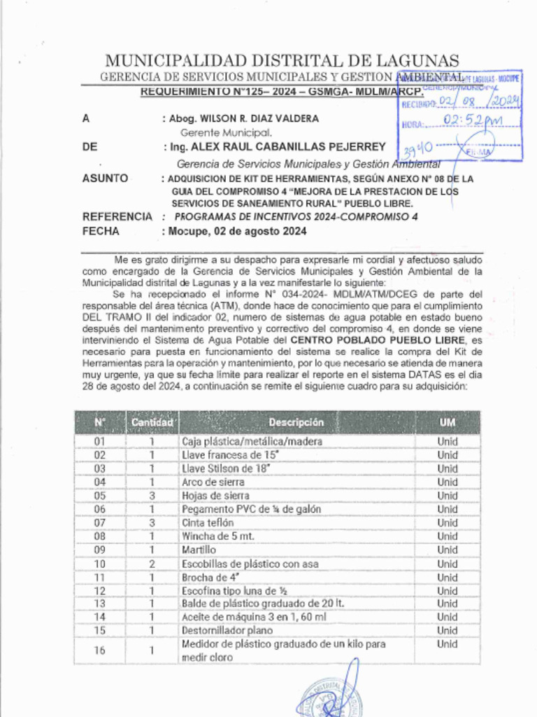 Saneamiento Rural - Pueblo Libre | PDF