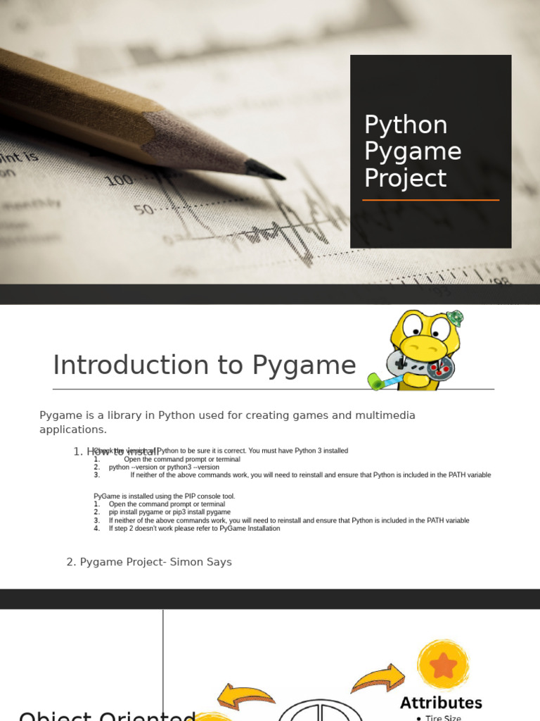 Python Pygame Project | PDF