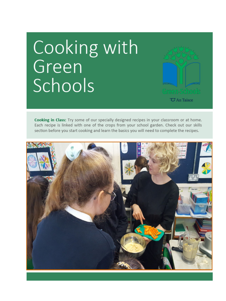 Green Schools Recipe Book | PDF | Scallion | Spoon